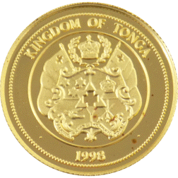 Atkinsons Bullion: Pre-Owned 1998 Tonga 10 Pa 'anga 1/25oz Gold Proof ...