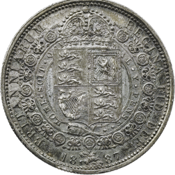 Pre-Owned 1887 Victoria Jubilee Head Half Crown Silver Coin - VAT Free ...