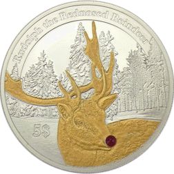 Pre-Owned 2012 Christmas Island Kiribati Rudolph The Red Nosed Reindeer ...