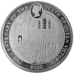 Pre-Owned 2001 Sierra Leone Queen Victoria 3kg Silver Proof Coin - VAT ...