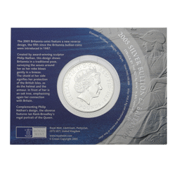 Pre-Owned 2005 UK Britannia 1oz Silver Coin - Carded Special Edition ...
