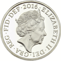 Pre-Owned 2016 UK the Last 'Round Pound' £1 Proof Silver Coin - Missing ...