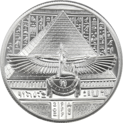 Pre-Owned Egyptian Gods Cleopatra High Relief 2oz Silver Round | Out Of ...