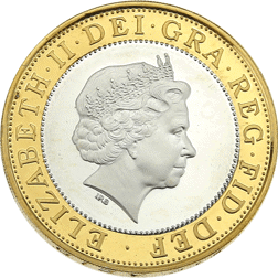 Pre-Owned 2003 UK DNA Double Helix £2 Proof Silver Coin - VAT Free ...