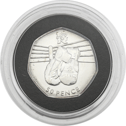 Pre-Owned 2011 UK London 2012 Olympics 'Boxing' 50p Silver Coin - VAT ...