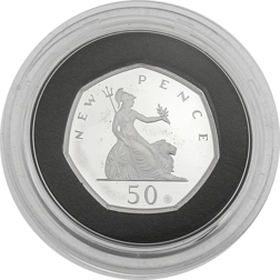 Pre-Owned 2019 UK '50 Years of the 50p Anniversary' Proof 50p Silver ...