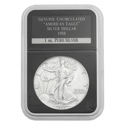 Pre-Owned 1988 USA Eagle 1oz Silver Coin - PCS - SEG-4621198803 - VAT ...