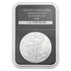 Pre-Owned 2004 USA Eagle 1oz Silver Coin - PSC - SEG-4621200419 - VAT ...