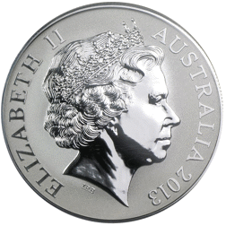 Pre-Owned 2013 Australian Saltwater Crocodile Bindi 1oz Silver Coin ...