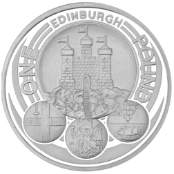 Pre-Owned 2011 UK Capital Cities: Edinburgh £1 Piedfort Proof Silver ...