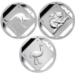 Pre-Owned Australian Road Sign 1oz Silver 3-Coin Set - VAT Free | Out ...