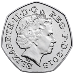 Pre-Owned 2015 UK 75th Anniversary of the Battle of Britain 50p ...