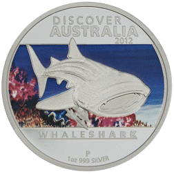 Pre-Owned 2012 Australian Whale Shark 1oz Proof Silver Coin - VAT Free ...