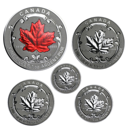 Pre-Owned 2015 Canadian Maple Fractional Proof Silver 5-Coin Set - VAT ...