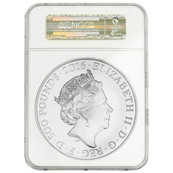 Pre-Owned 2016 Queen Elizabeth II 90th Birthday 1kg Silver Coin - NGC ...