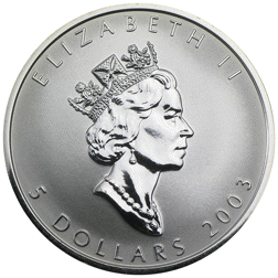 Pre-Owned 2003 Canadian Maple Privy Sheep 1oz Silver Coin - VAT Free ...