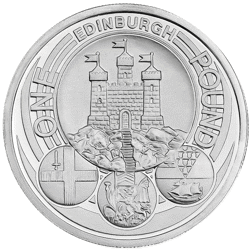 Pre-Owned 2011 UK Capital Cities Edinburgh £1 Proof Silver Coin - VAT ...
