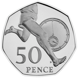 Pre-Owned 2004 UK Anniversary of the 4-Minute Mile 50p Proof Design ...