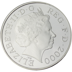 Pre-Owned UK 2000 Millennium Silver Proof Crown - VAT Free | Out Of ...
