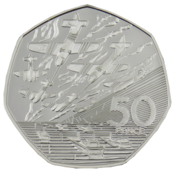 Pre-Owned 1944-1994 UK D-Day Commemorative 50p Proof Silver Coin - VAT ...