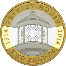 Pre-Owned 2014 UK 500th Anniversary Trinity House £2 Proof Silver Coin ...