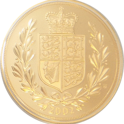 Pre-Owned 2002 Proof Golden Jubilee Sovereign Gold Coin Set | Out Of ...