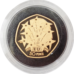 Pre-Owned 1998 UK 25th Anniversary of EEC 50p Gold Coin | Out Of Stock ...