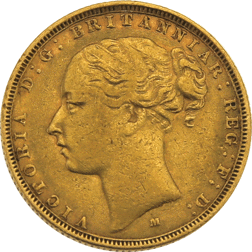 Pre-Owned 1881 Melbourne Mint Victoria Young Head Full Sovereign Gold ...