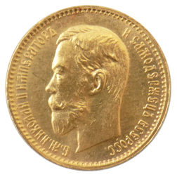 Pre-Owned 1904 Russian Nicholas II 5 Rouble Gold Coin | Out Of Stock ...