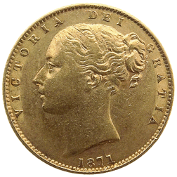 Pre-Owned 1871 DN. 78 Victorian "Shield" Full Sovereign Gold Coin | Pre ...