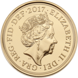 Pre-Owned 2017 UK Quintuple Sovereign £5 Gold Brilliant Uncirculated ...
