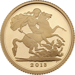 Pre-Owned 2013 UK Quarter Sovereign Proof Gold Coin | Out Of Stock ...