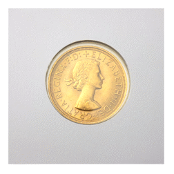 Pre-Owned 1957 Full Sovereign Gold Coin And The Beatles Stamp Set | Out ...