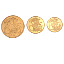 Pre-Owned 2008 UK Proof Gold Sovereign 3 Coin Set | Out Of Stock ...
