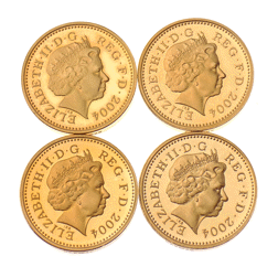 Pre-Owned 2004 UK Pattern Proof 4 Gold Coin Set | Out Of Stock ...