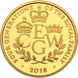 Pre-Owned 2018 UK Four Generations of The Royal Family Proof 1/4oz Gold ...