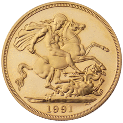 Pre-Owned 1991 UK Proof Design Double Sovereign Gold Coin | Out Of Stock | Atkinsons Bullion