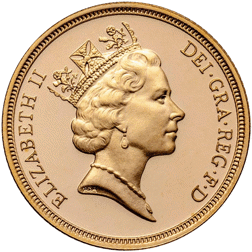 Pre-Owned 1992 UK Proof Design Double Sovereign Gold Coin | Out Of ...