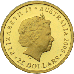 Pre-Owned 2005 Australian Sydney Mint Full Sovereign Proof Design Gold ...
