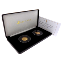 Pre-Owned UK George V Large & Small Head Full Sovereign Gold 2-Coin Set ...