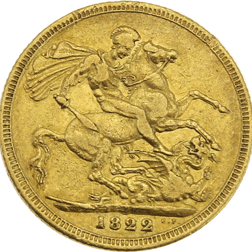 Pre-Owned 1822 George IV Laureate Head Full Sovereign | Out Of Stock ...