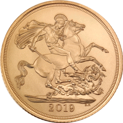 Pre-Owned 2019 UK Brilliant Uncirculated Full Sovereign Gold Coin | Out Of Stock | Atkinsons Bullion