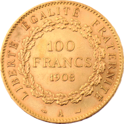 Pre-Owned 1908 French 100 Franc Gold Coin | Out Of Stock | Atkinsons ...
