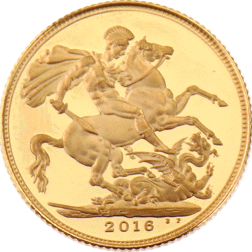 Pre-Owned 2016 UK Queens 90th Birthday Proof Design Full Sovereign Gold Coin | Out Of Stock ...
