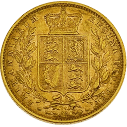 Pre-Owned 1871 London Mint DN.66 Victoria Young Head 'Shield' Full ...