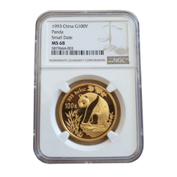 Pre-Owned 1993 Chinese Panda 1oz Gold Coin NGC Graded MS 68 - 5879664 ...