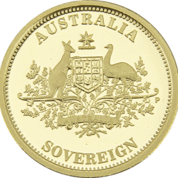 Pre-Owned 2009 Perth Mint Australia Sovereign Gold Proof Design Coin ...