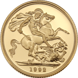 Pre-Owned 1992 UK Full Sovereign Proof Gold Coin | Pre-Owned | Atkinsons Bullion