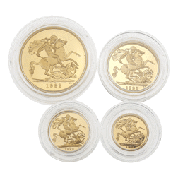 Pre-Owned 1992 UK Sovereign Proof Gold 4-Coin Collection | Pre-Owned ...