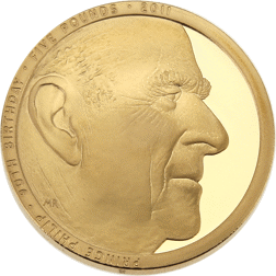 Pre-Owned 2011 UK Prince Philip Duke of Edinburgh £5 Gold Proof Coin ...